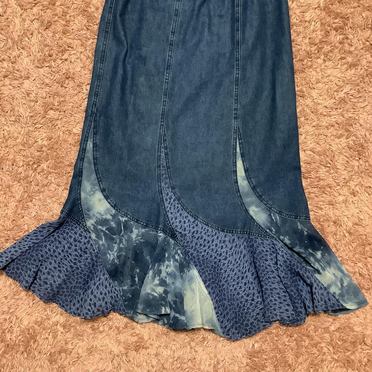 Tommy n Lulu Y2K Blue Denim Mermaidcore Skirt Tommy... - Depop