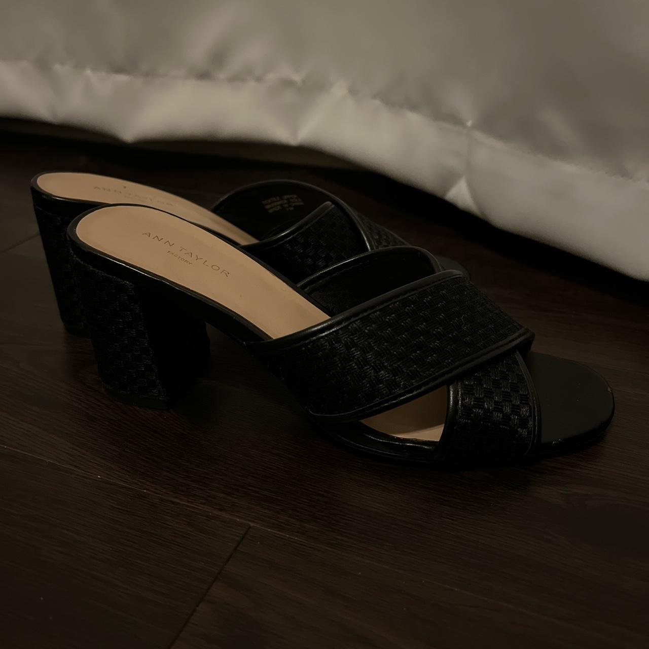 Ann Taylor Women's Black Sandals | Depop