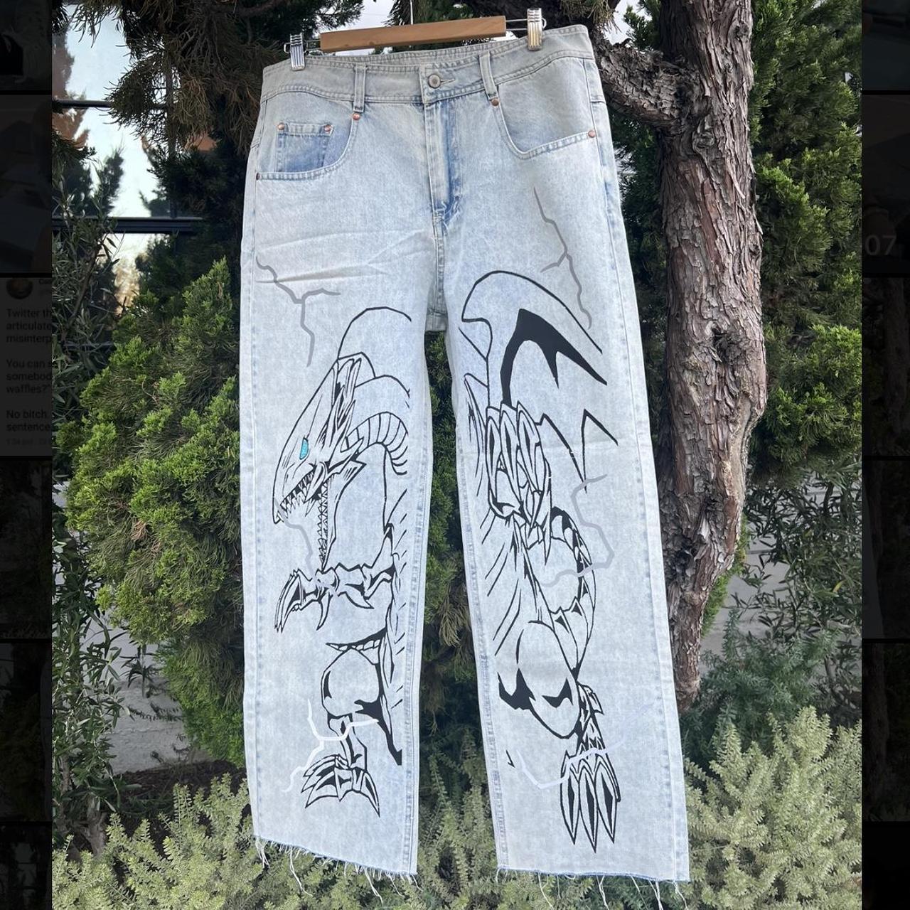 Void Reincarnation custom hand painted Blue Eyes... | Depop