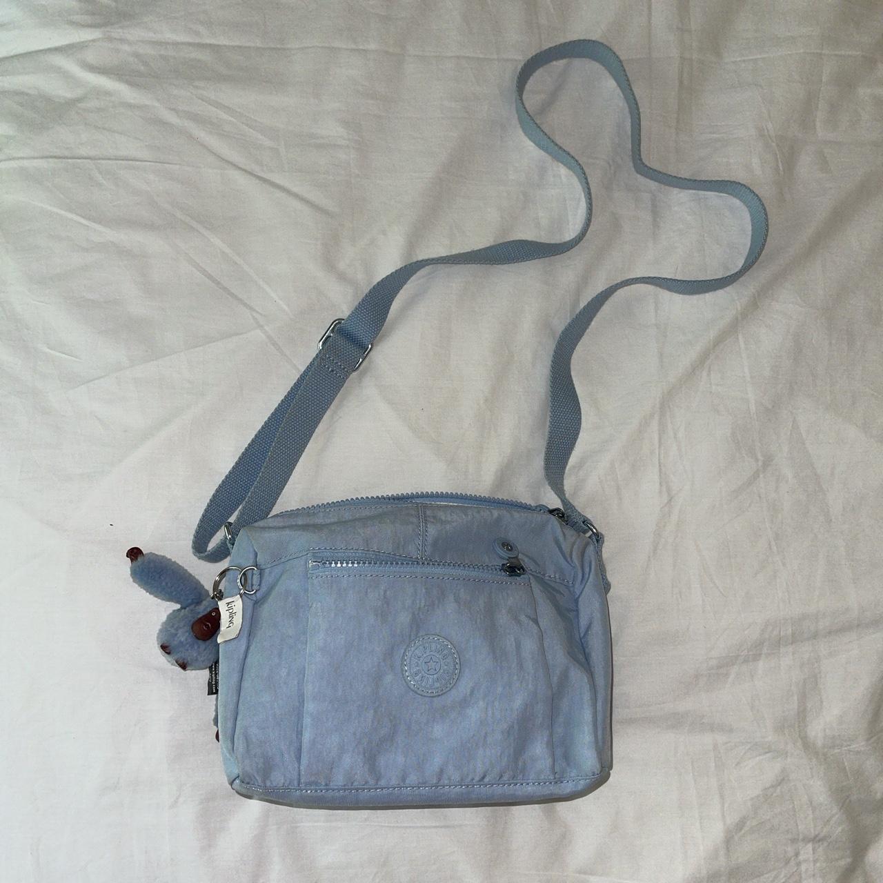 Baby blue Kipling crossbody bag #kipling #crossbody... - Depop