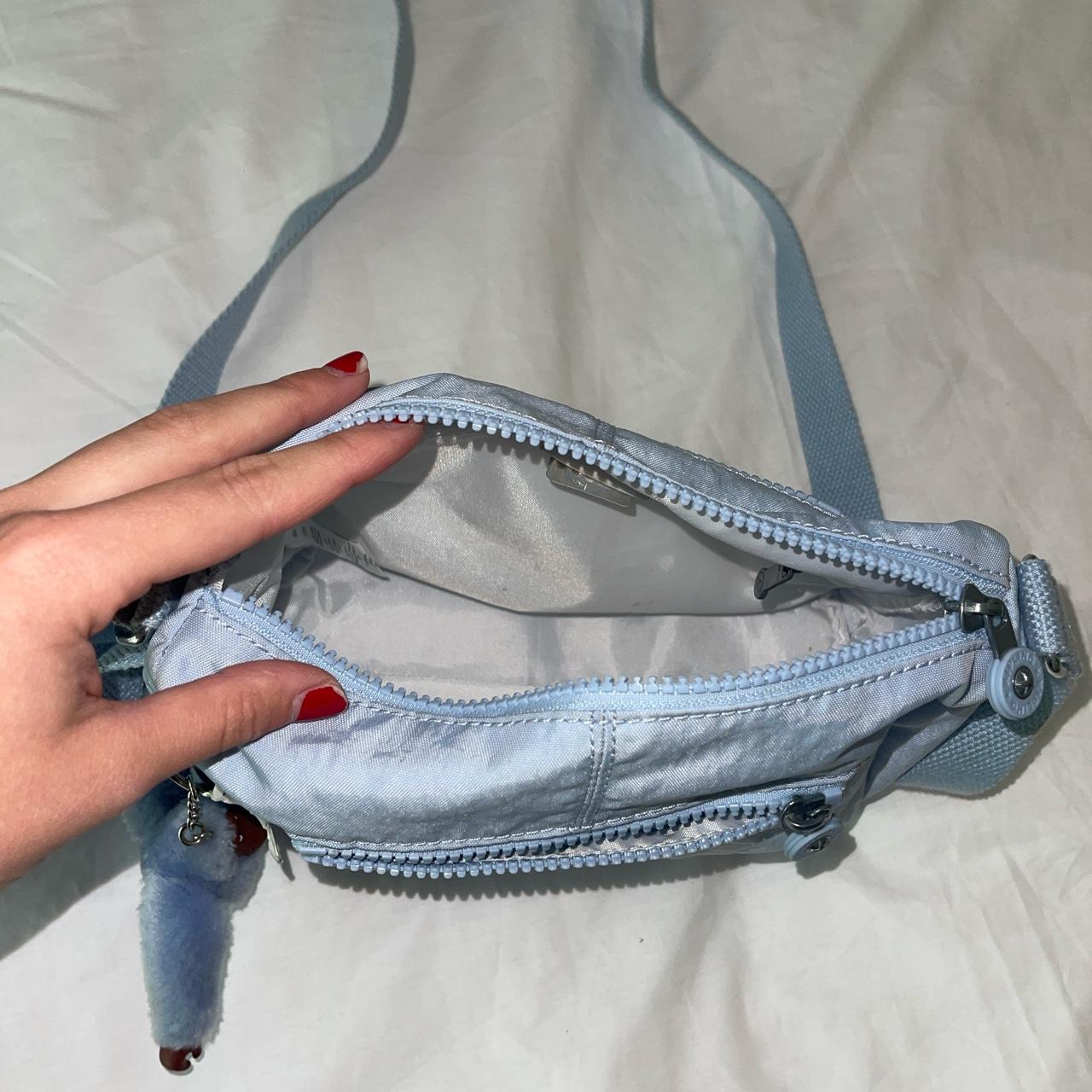 Baby blue Kipling crossbody bag #kipling #crossbody... - Depop