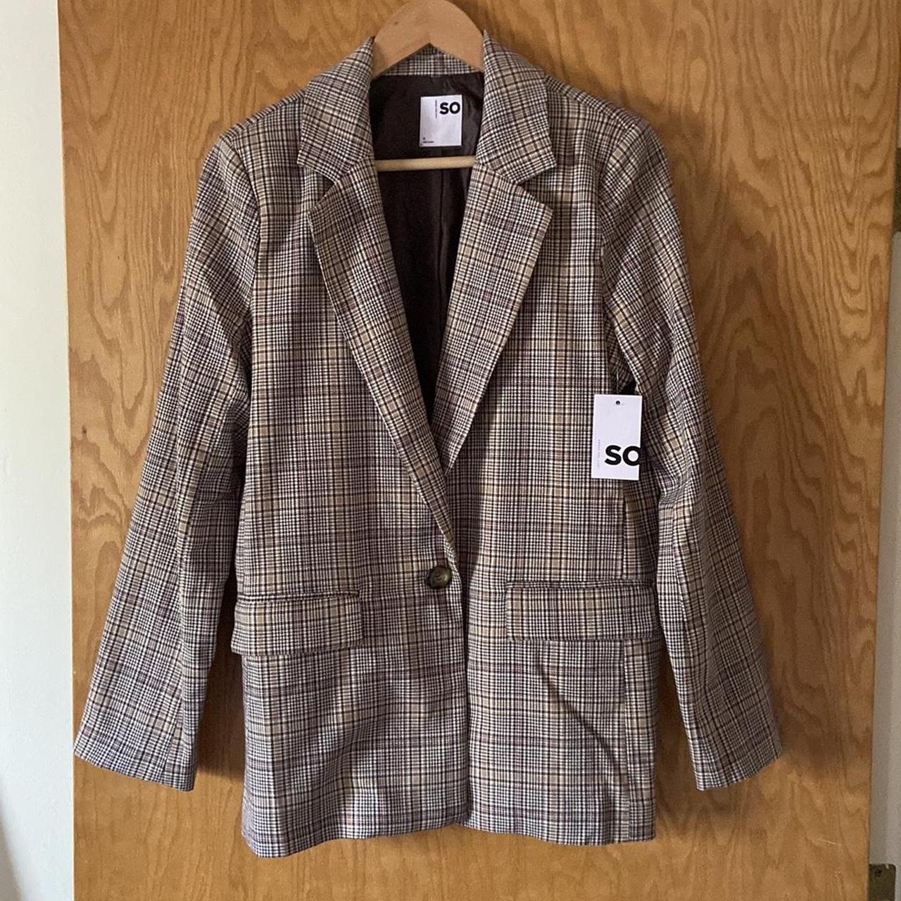 SO Clothing Women's Tan and Brown Coat | Depop