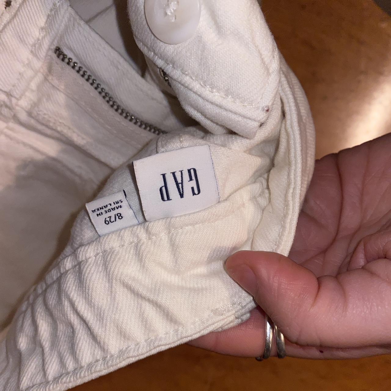 Gap White Denim Wide Leg Sailor Pants Very cute... - Depop