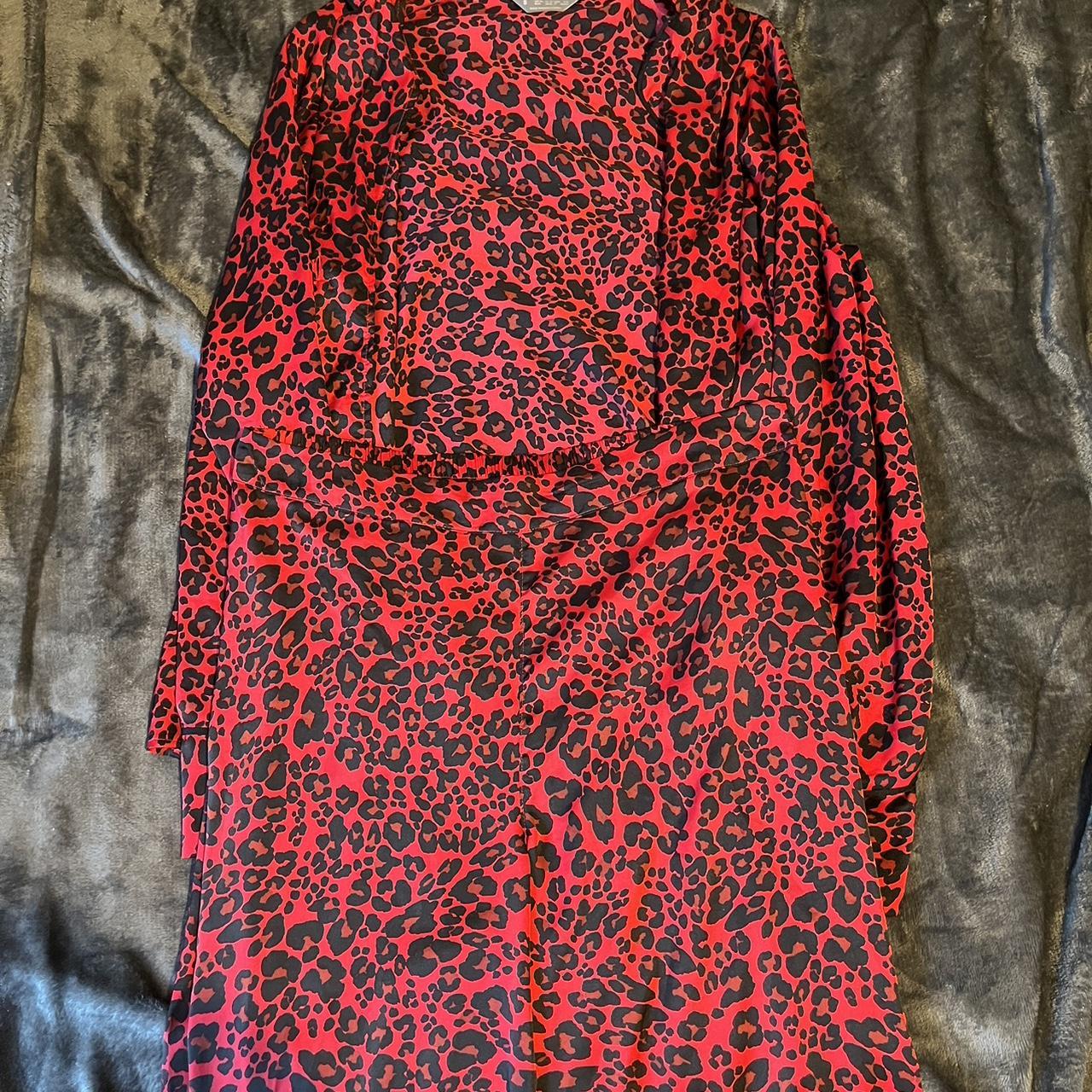 Primark red / black pyjama set Worn a handful of... - Depop