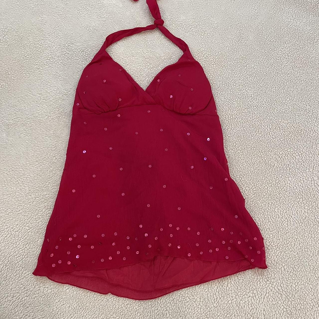 Pink Sequin Halter Top ★ 🤎dm For Bundle Depop