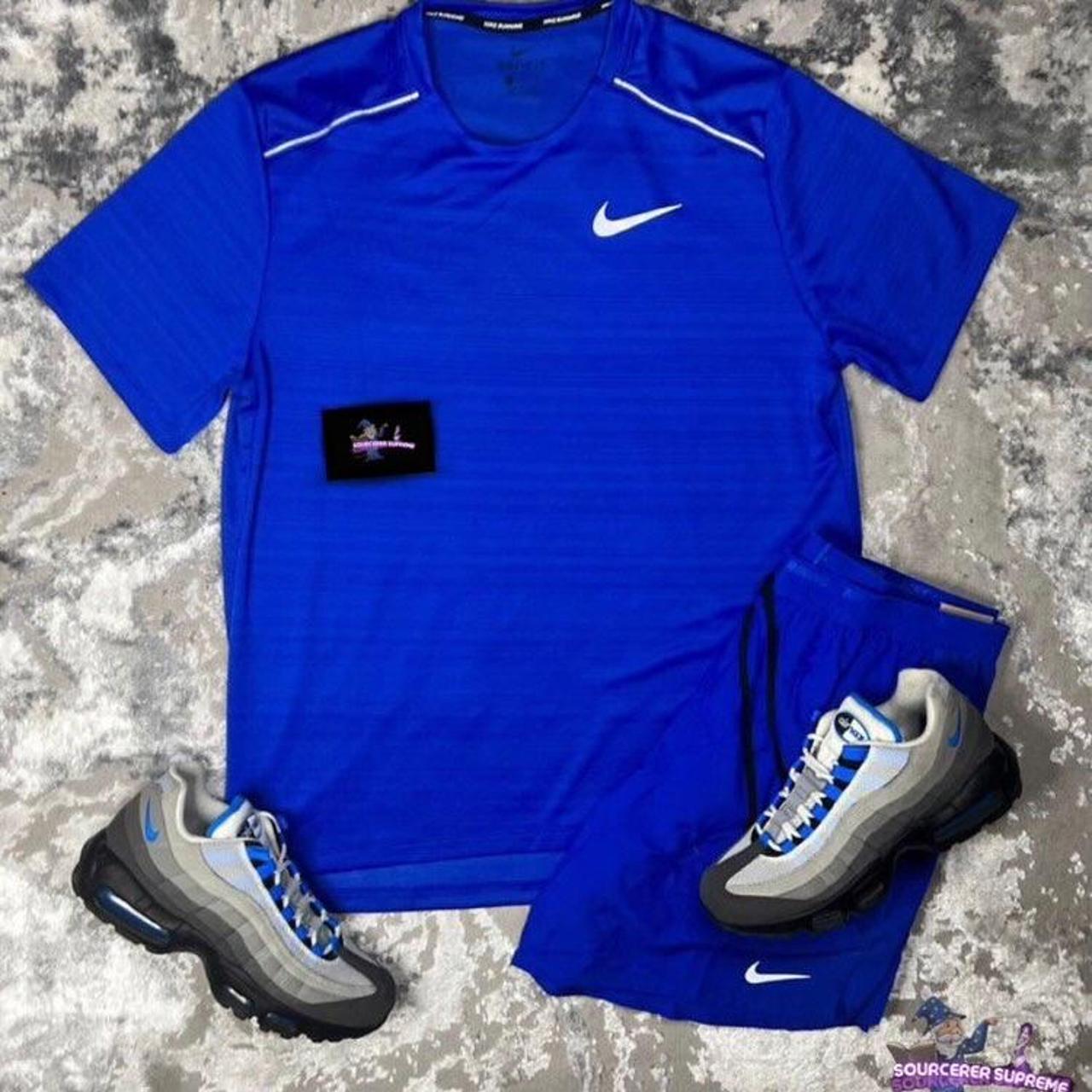 Royal blue- Nike miller short and t-shirt set... - Depop