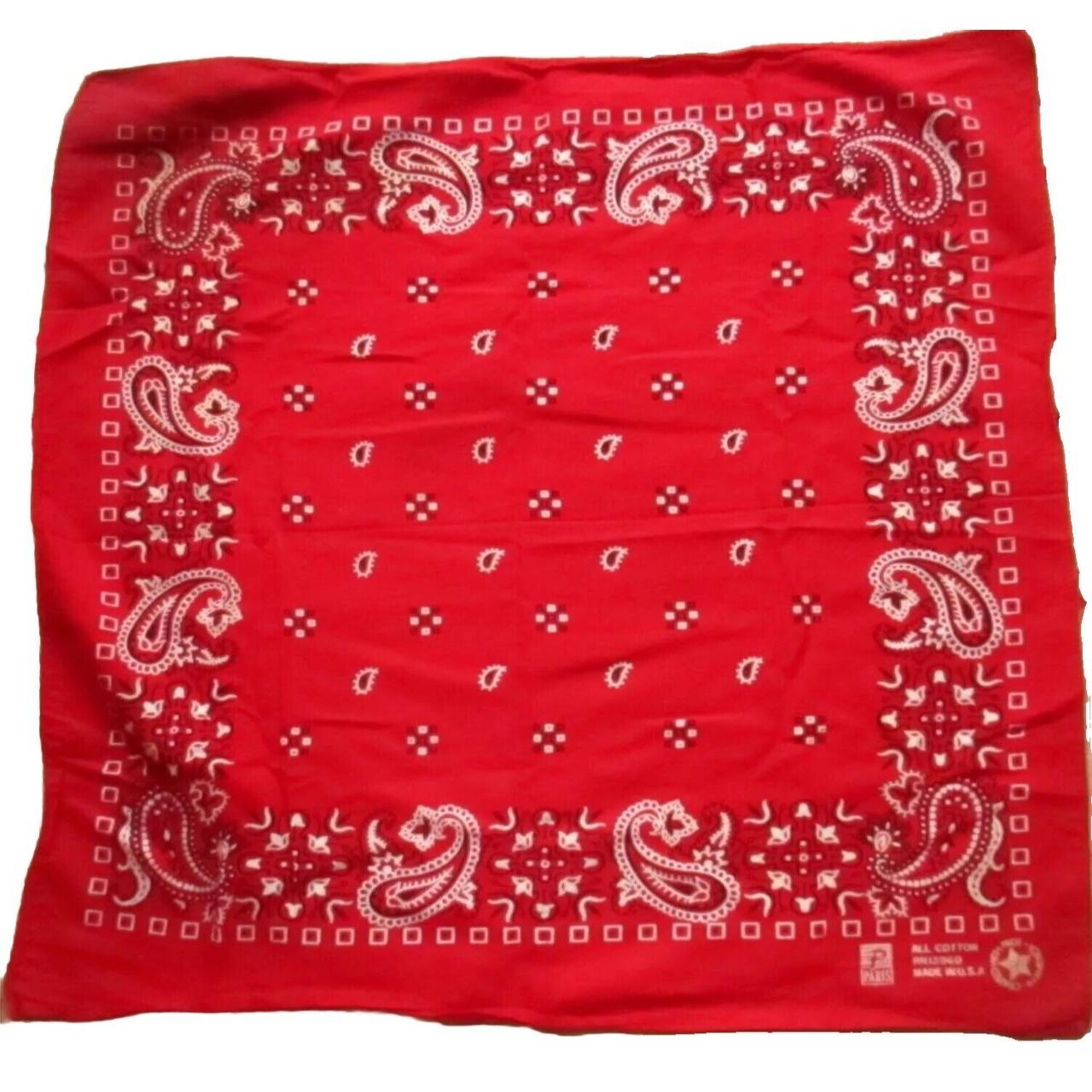 This vintage red bandana is a must-have accessory... - Depop