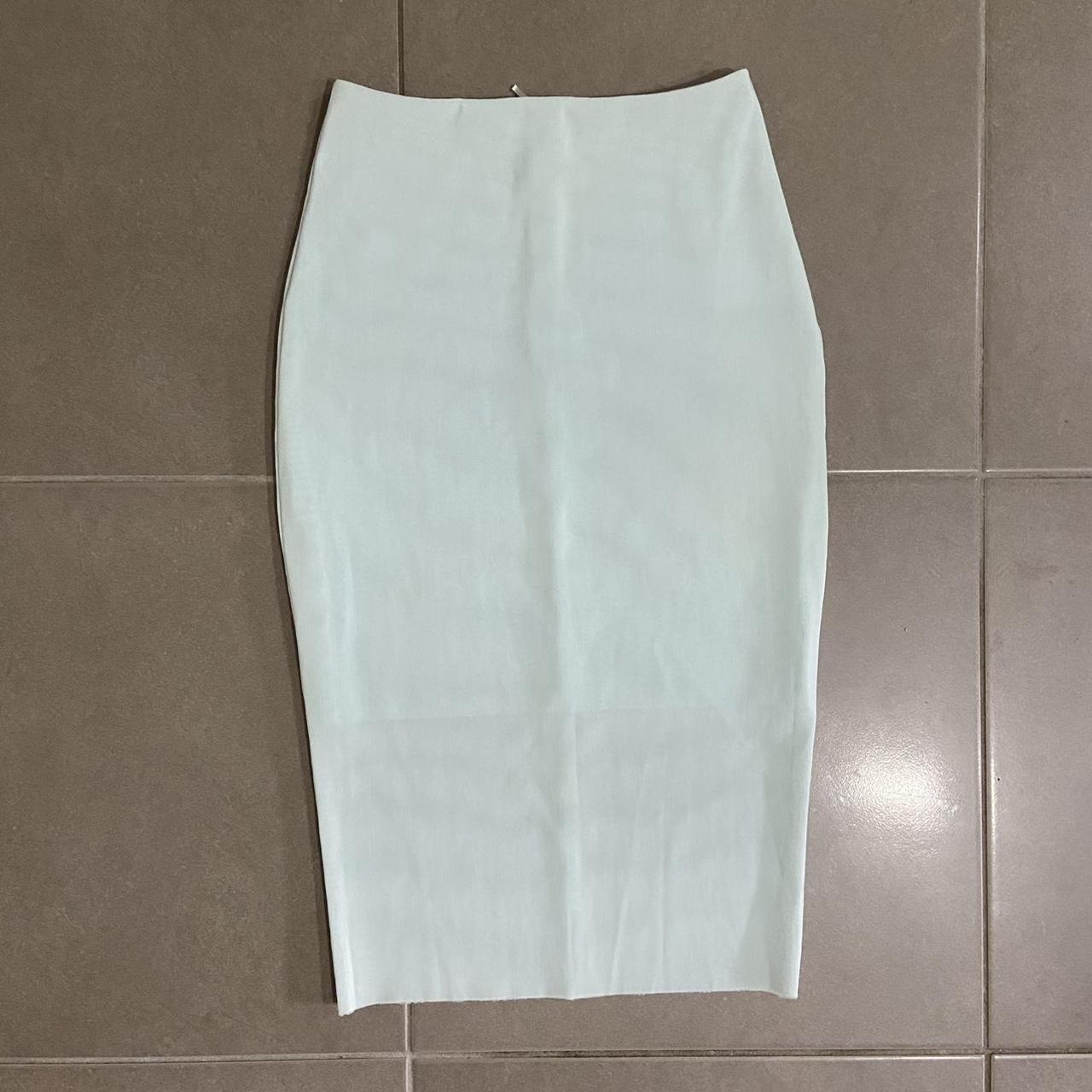 Bec & Bridge Aqua Mesh MIDI Wiggle Pencil Skirt ... - Depop