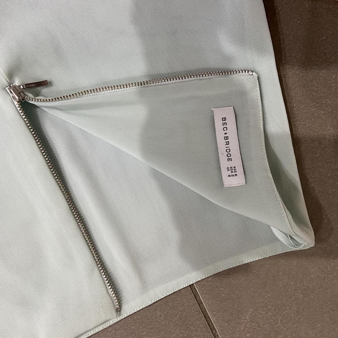 Bec & Bridge Aqua Mesh MIDI Wiggle Pencil Skirt ... - Depop