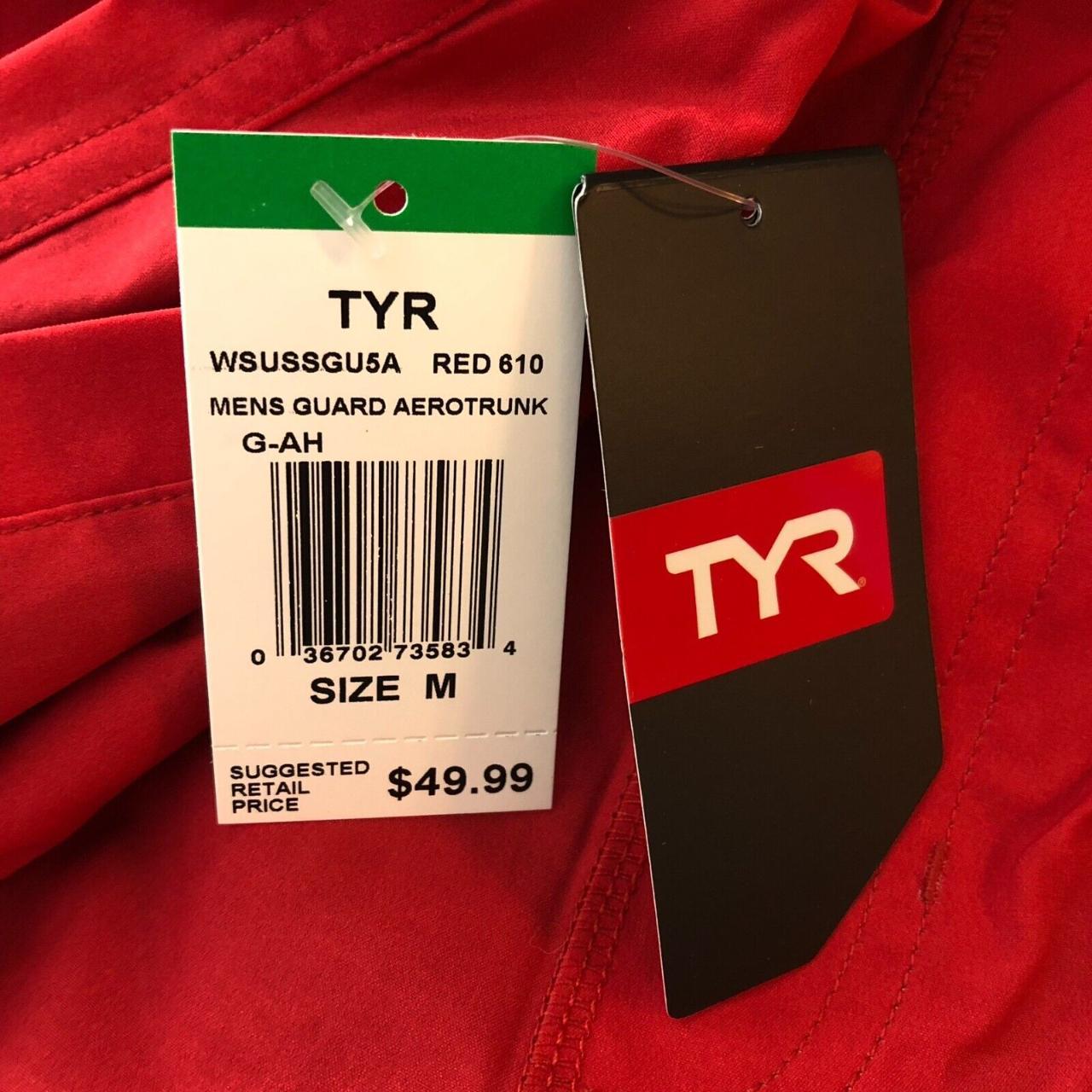 TYR Mens Guard+ Lifeguard Aerotrunk Swim Trunks... - Depop