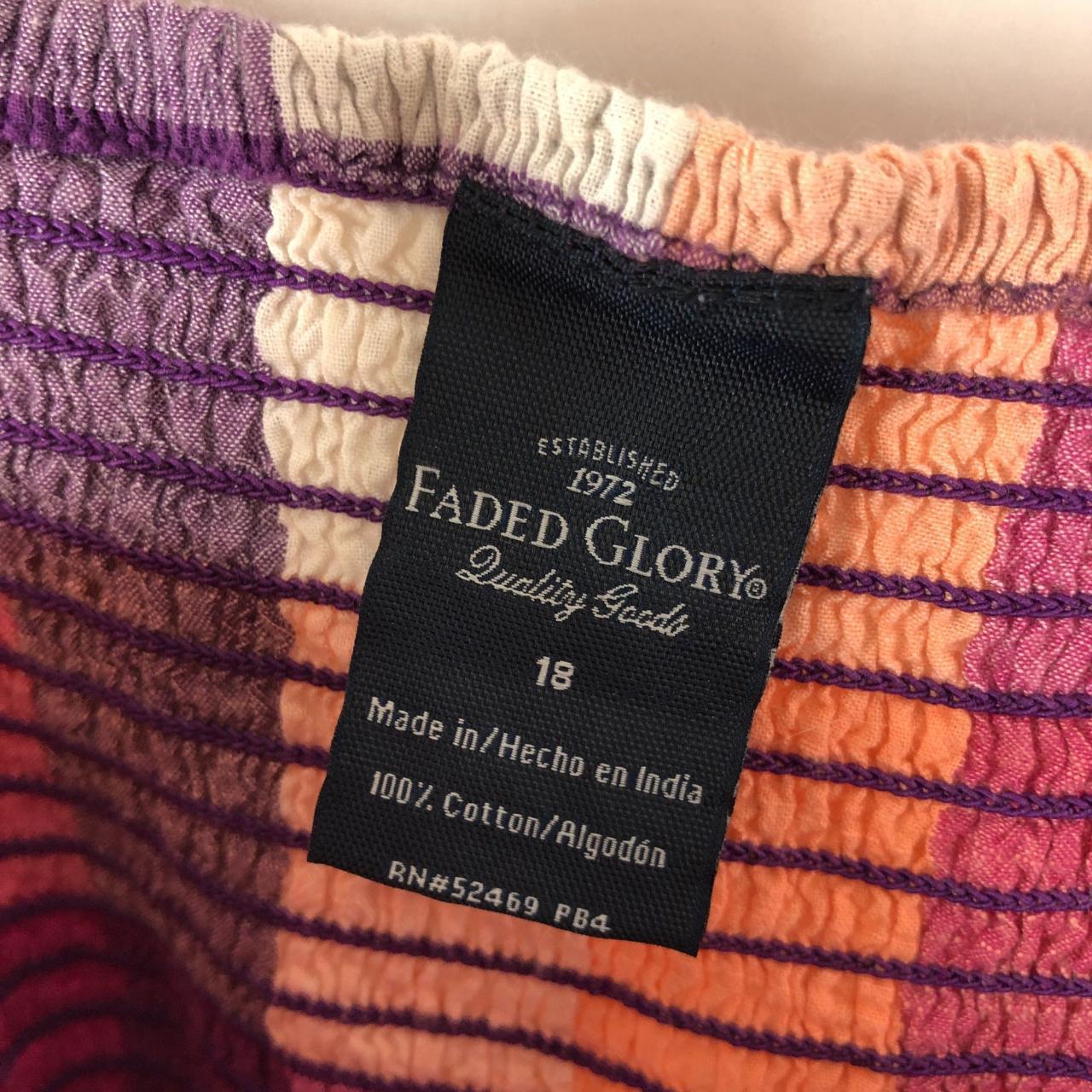 Faded Glory Dress A Line Sleeveless Ruffle Smocked... - Depop