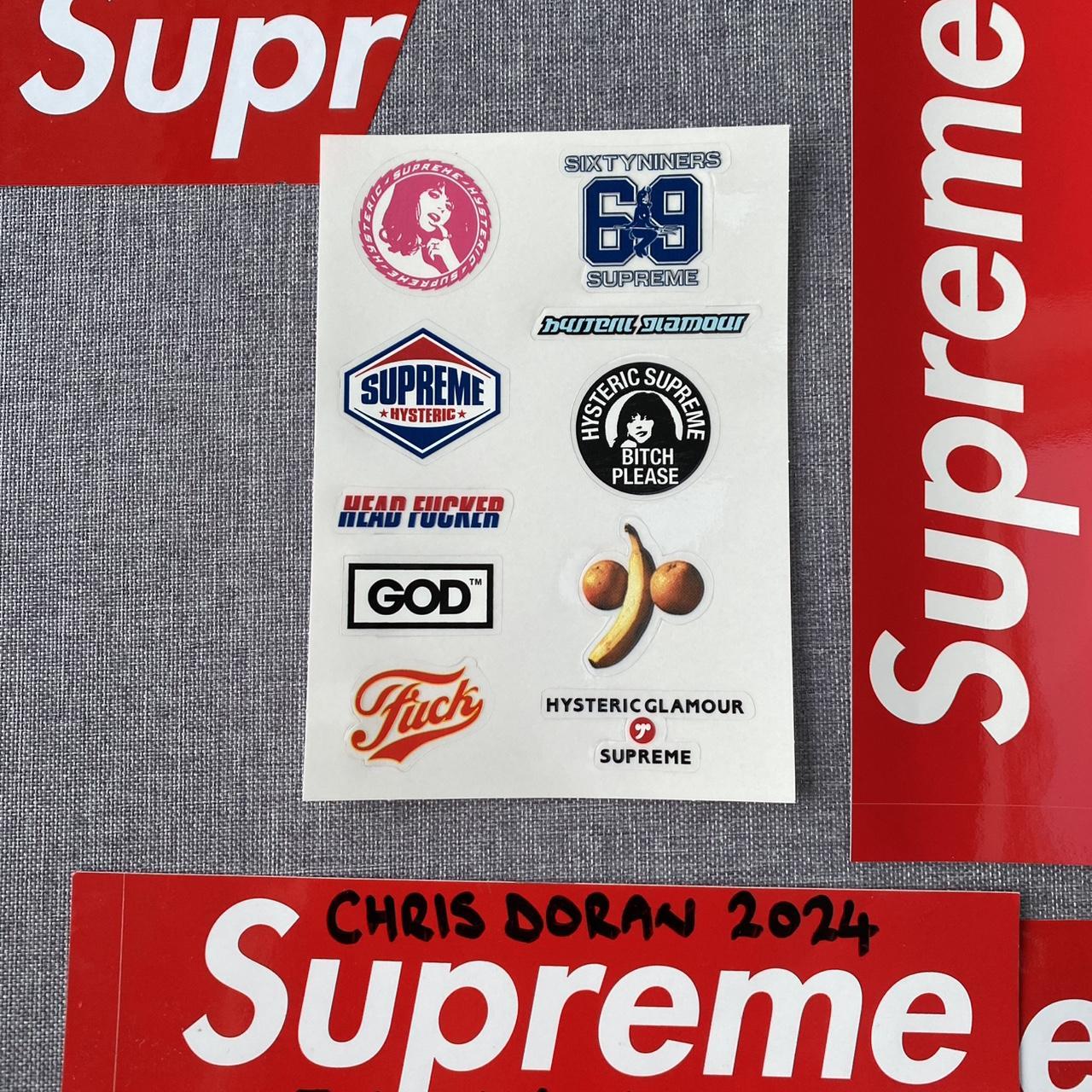 Supreme FW24 Hysteric Glamour Stickers Sheet crazy... | Depop