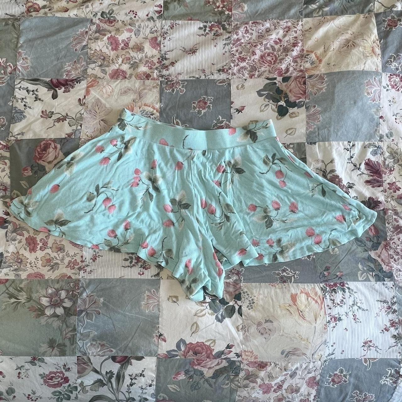flowy strawberry pj shorts so soft and flattering,... - Depop