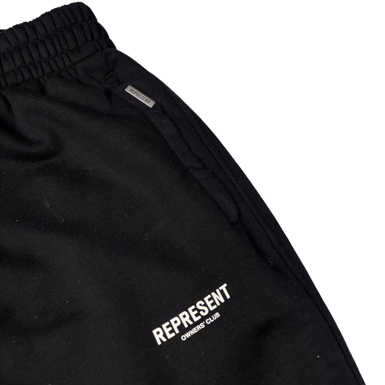 Represent Owners club black joggers Size: Medium... - Depop