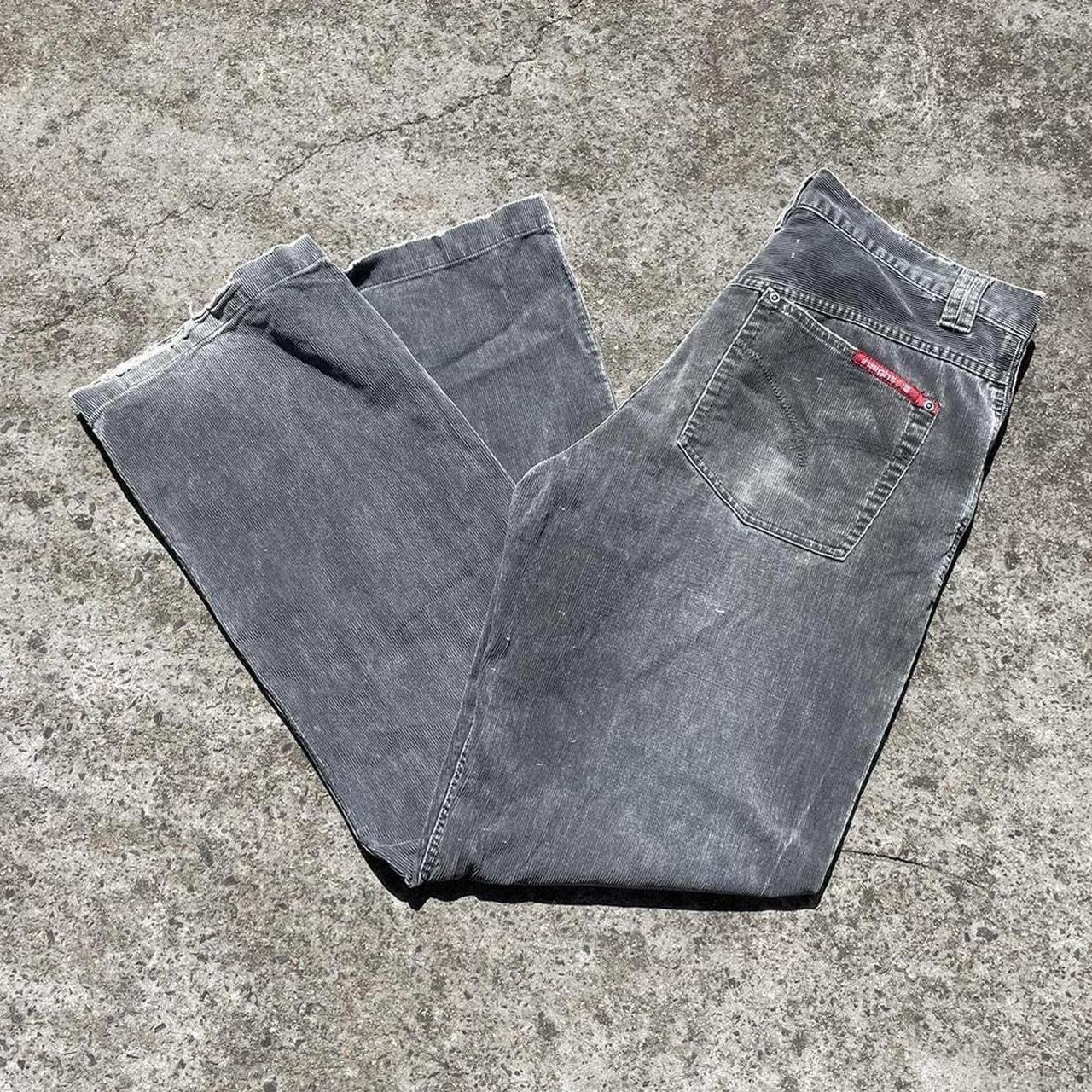 Vintage dark grey Insight corduroy pants. Classic 5... - Depop