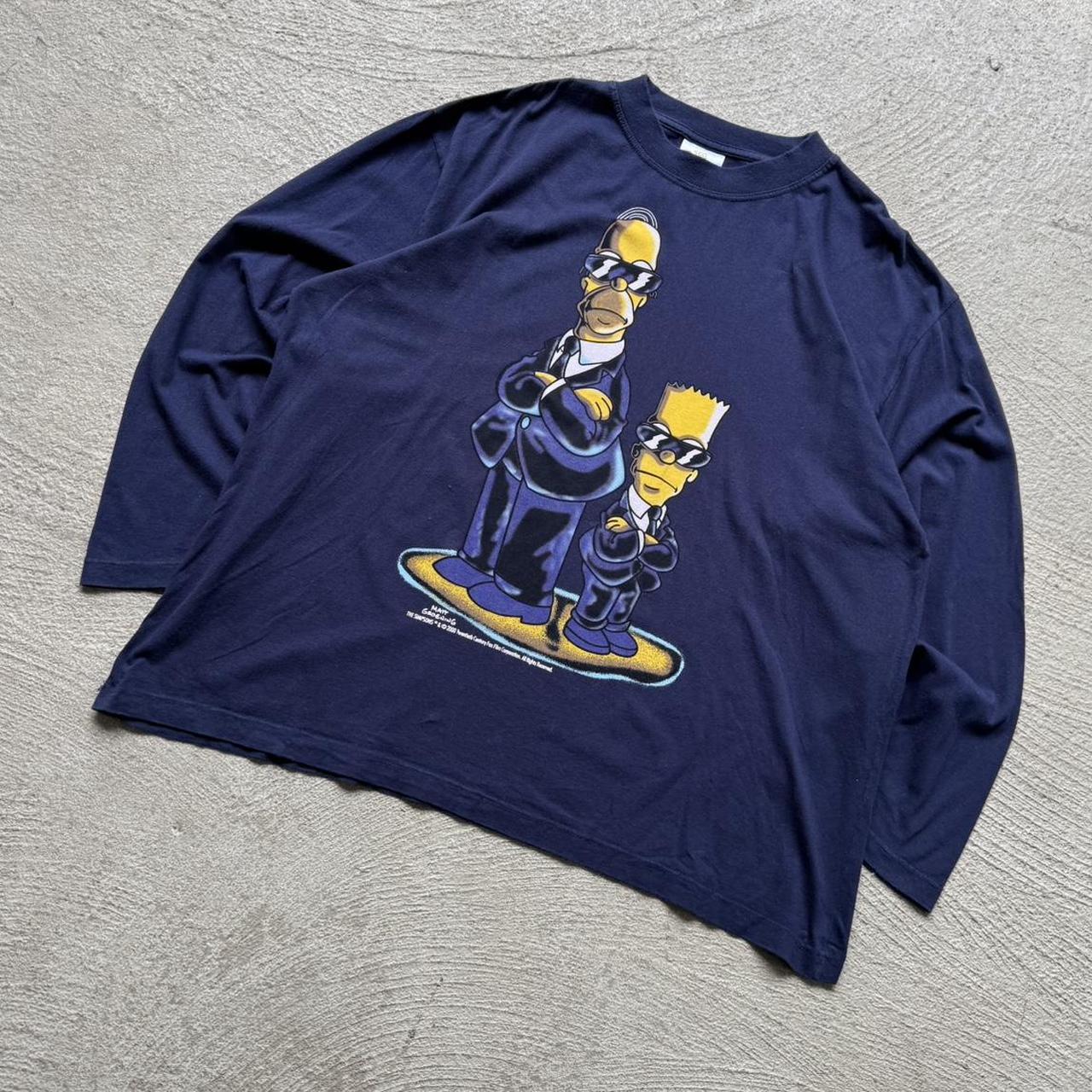 Vintage navy simpsons long sleeve tee. Amazing Men... | Depop