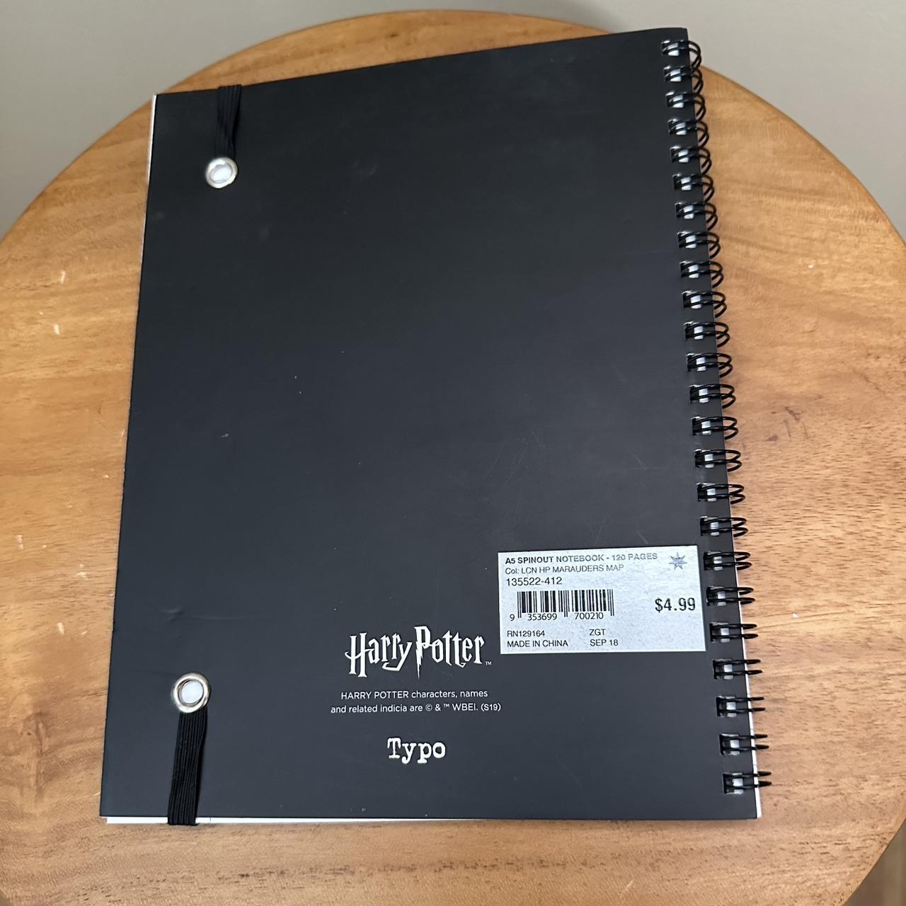 Typo Harry Potter Marauder’s Map notebook In great... | Depop