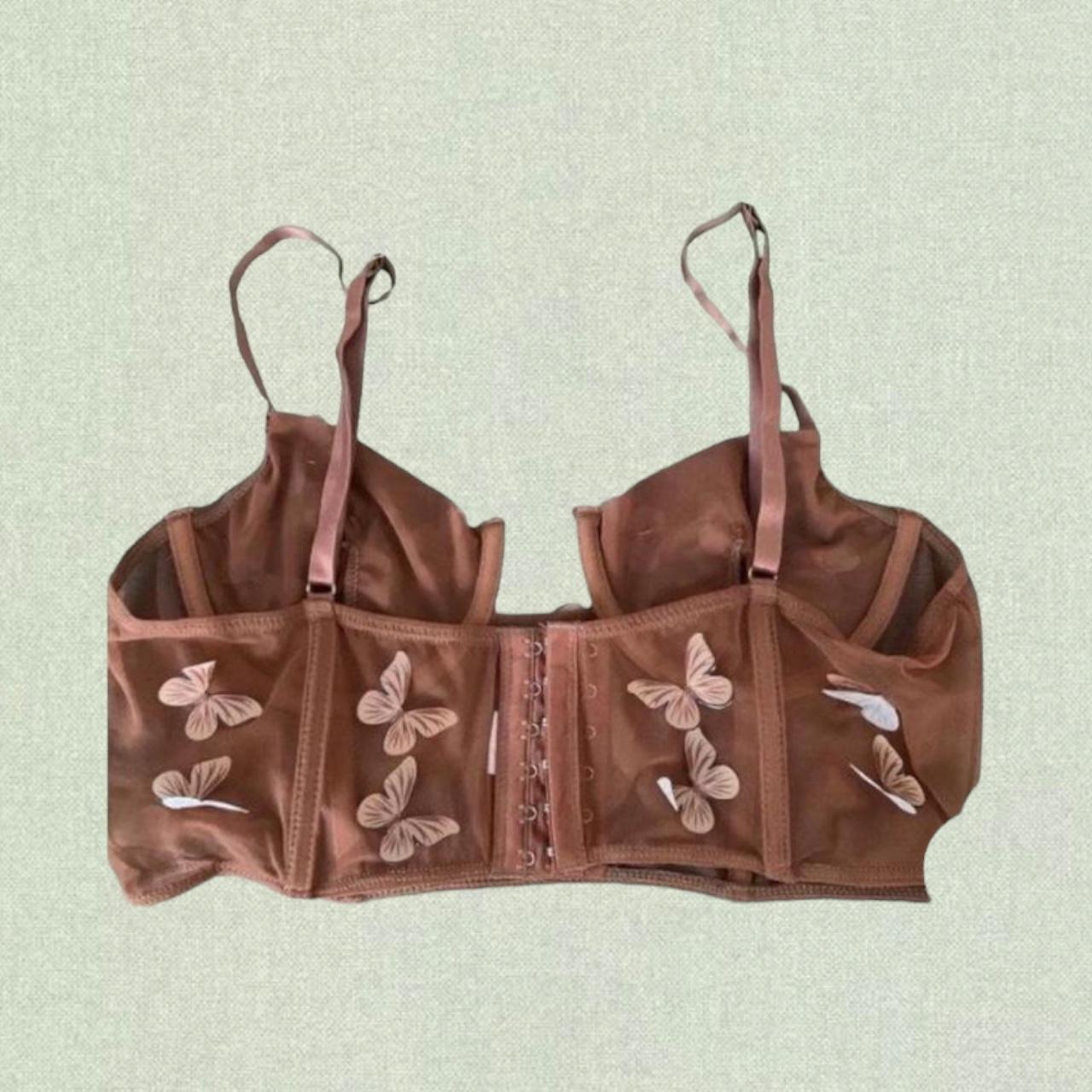 Butterfly corset top So cute!! Features small... - Depop