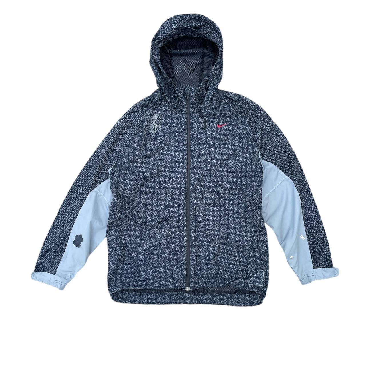 nike air max 360 jacket grey medium lenght: 67cm /... - Depop