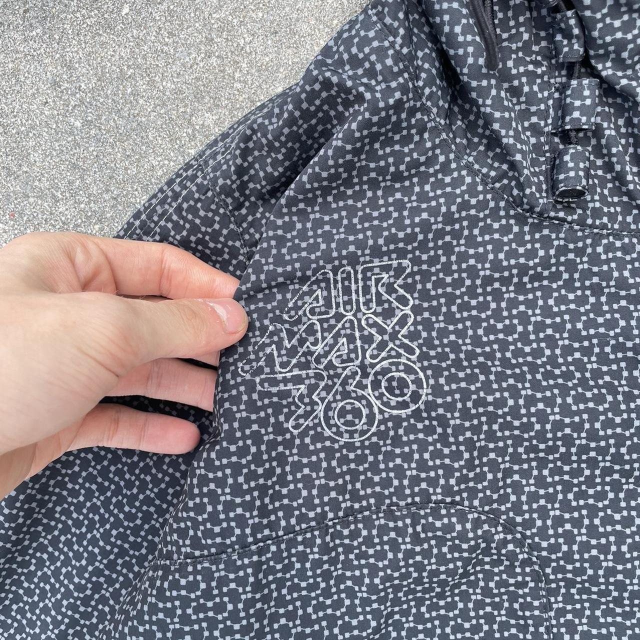 nike air max 360 jacket grey medium lenght: 67cm /... - Depop