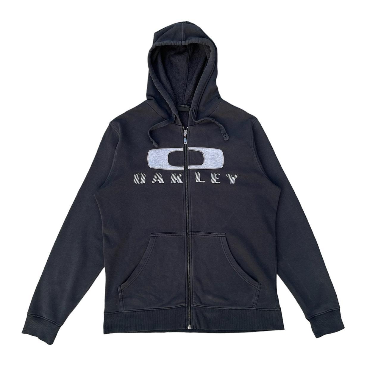 Oakley Men's Black Hoodie | Depop