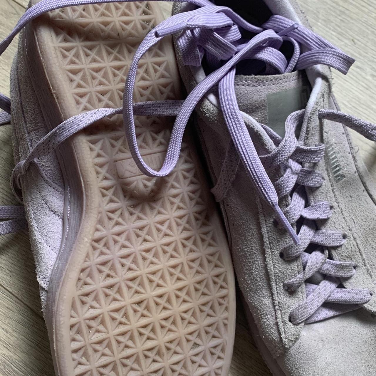 Puma Mono Ice lilac purple lavender suede court... - Depop