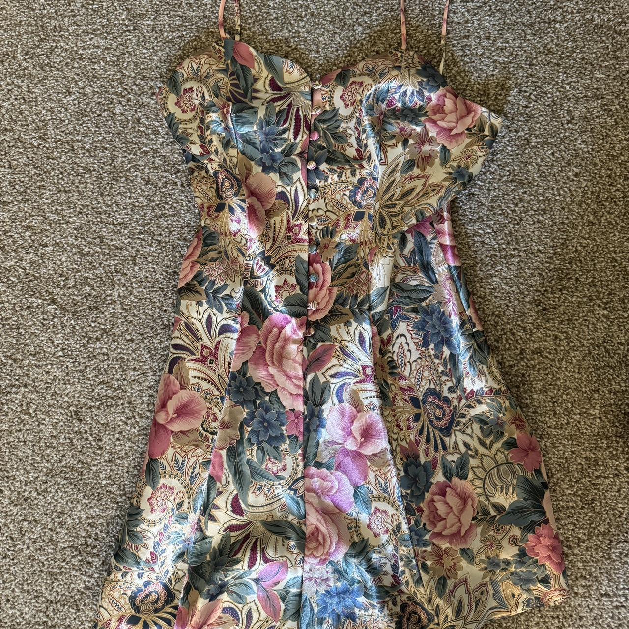 Vintage 70s Victorias Secret Gold Label Slip dress... - Depop