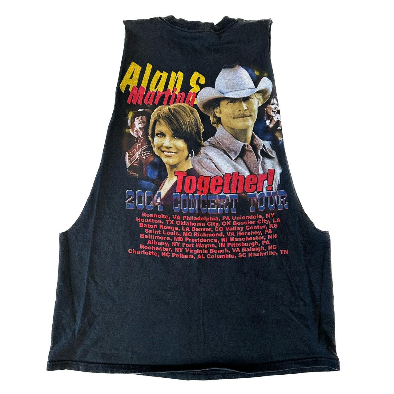 Alan Jackson 2004 concert tour cut off tank tshirt - Depop