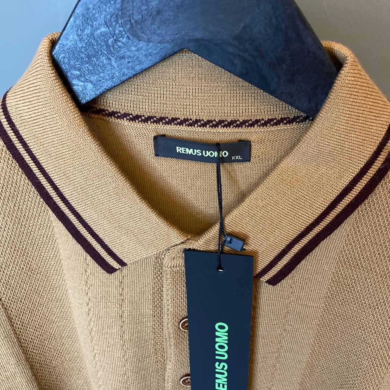 Remus Oumo Long Sleeve Polo Size XXL Brand new with... - Depop