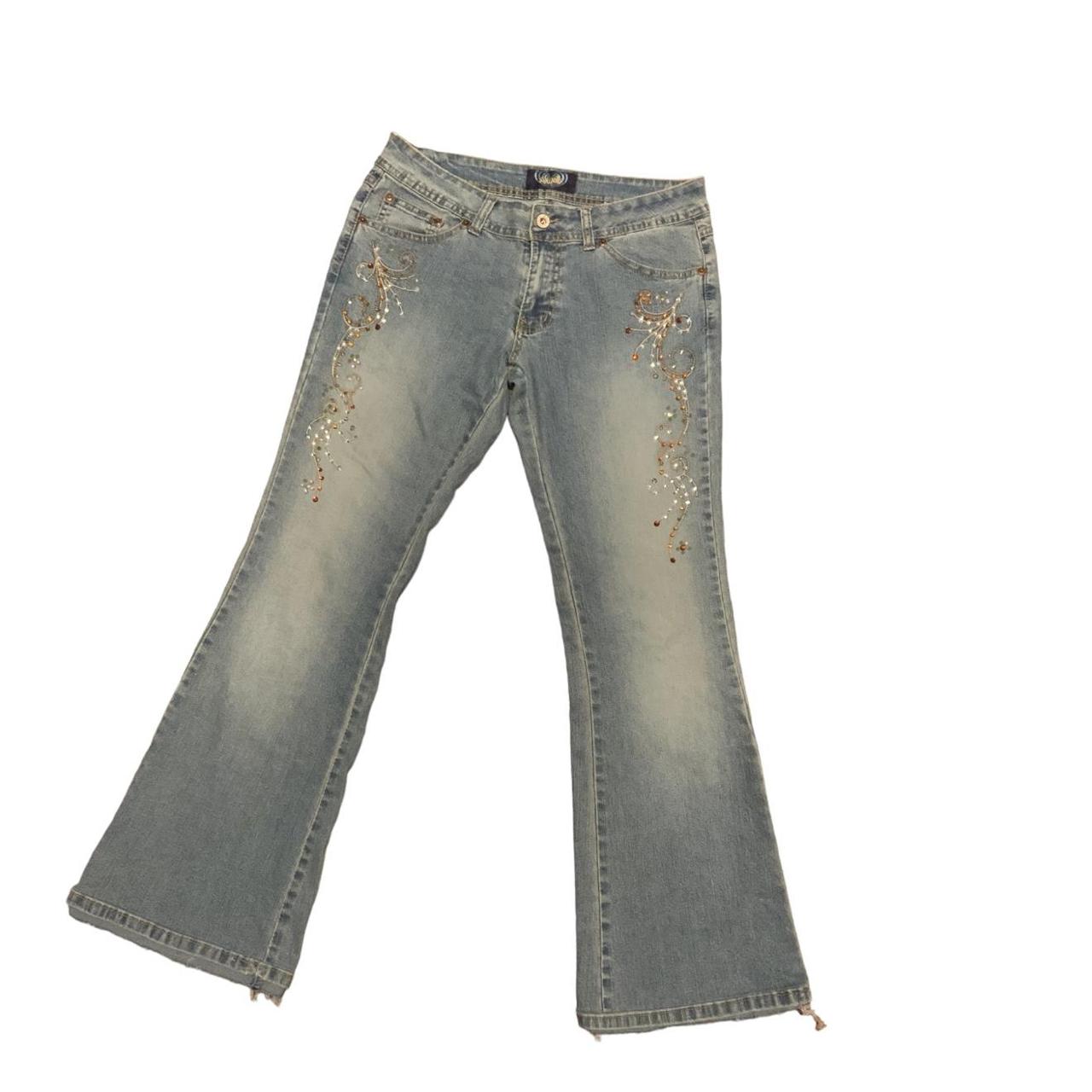 Vintage Low Waisted Angels Jeans -not size but fits... - Depop