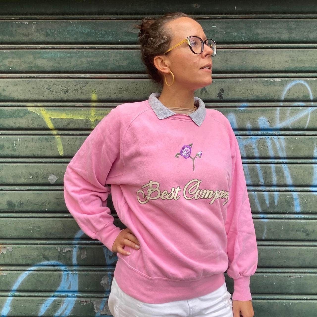 Ah! BEST COMPANY! Vintage, con stampa e ricamo,... - Depop