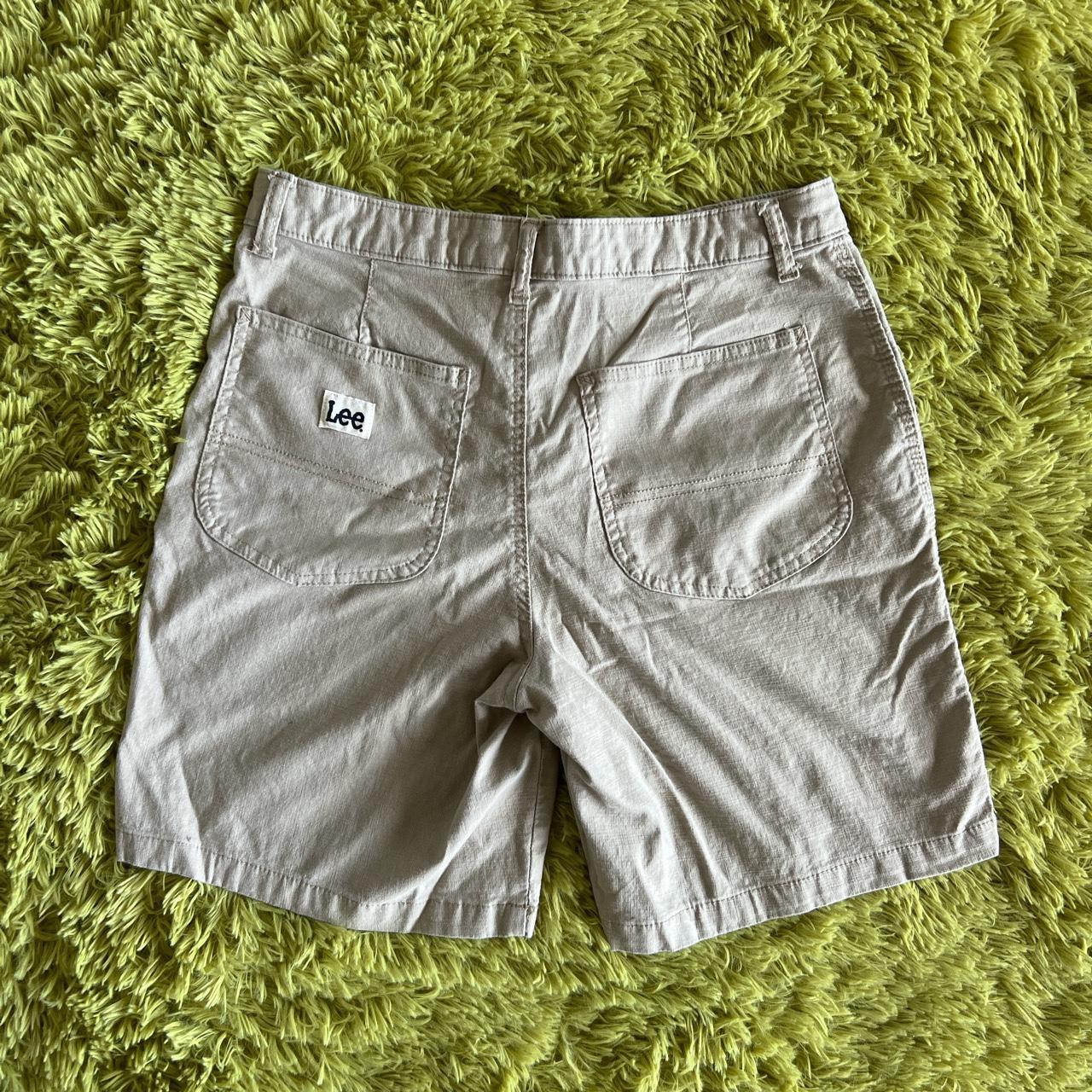 super slay 90s vintage high rise khaki shorts! the... - Depop