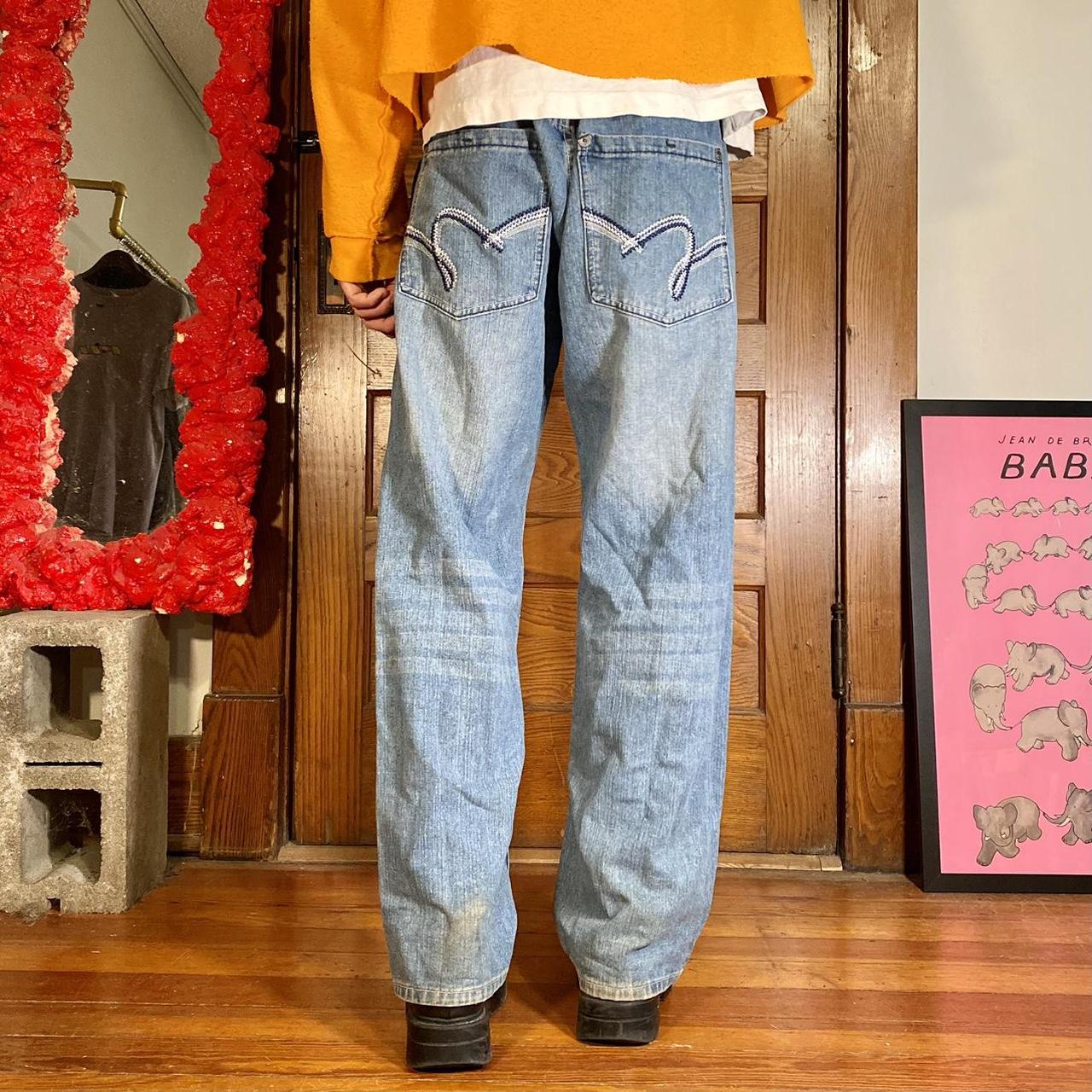 Y2K Baggy Fit Jeans Wide Leg/Baggy fit Medium wash... - Depop