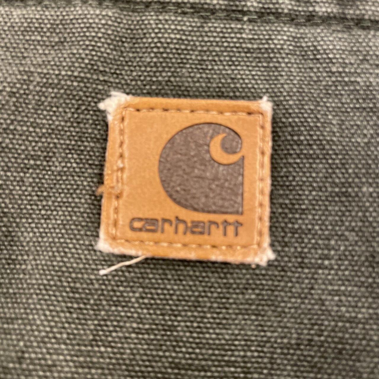 VTG Carhartt J97 MOS Detroit Flannel Lined Jacket... - Depop