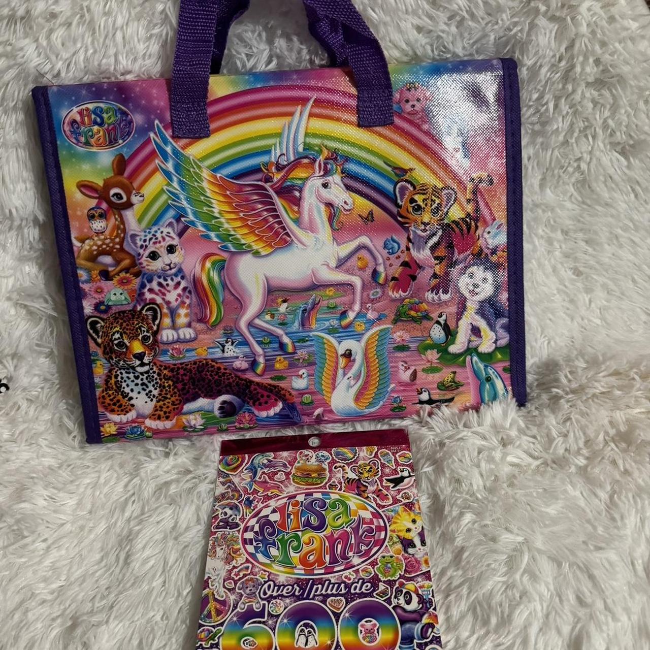 Lisa Frank multi-coloured art carrying folder 2016... - Depop