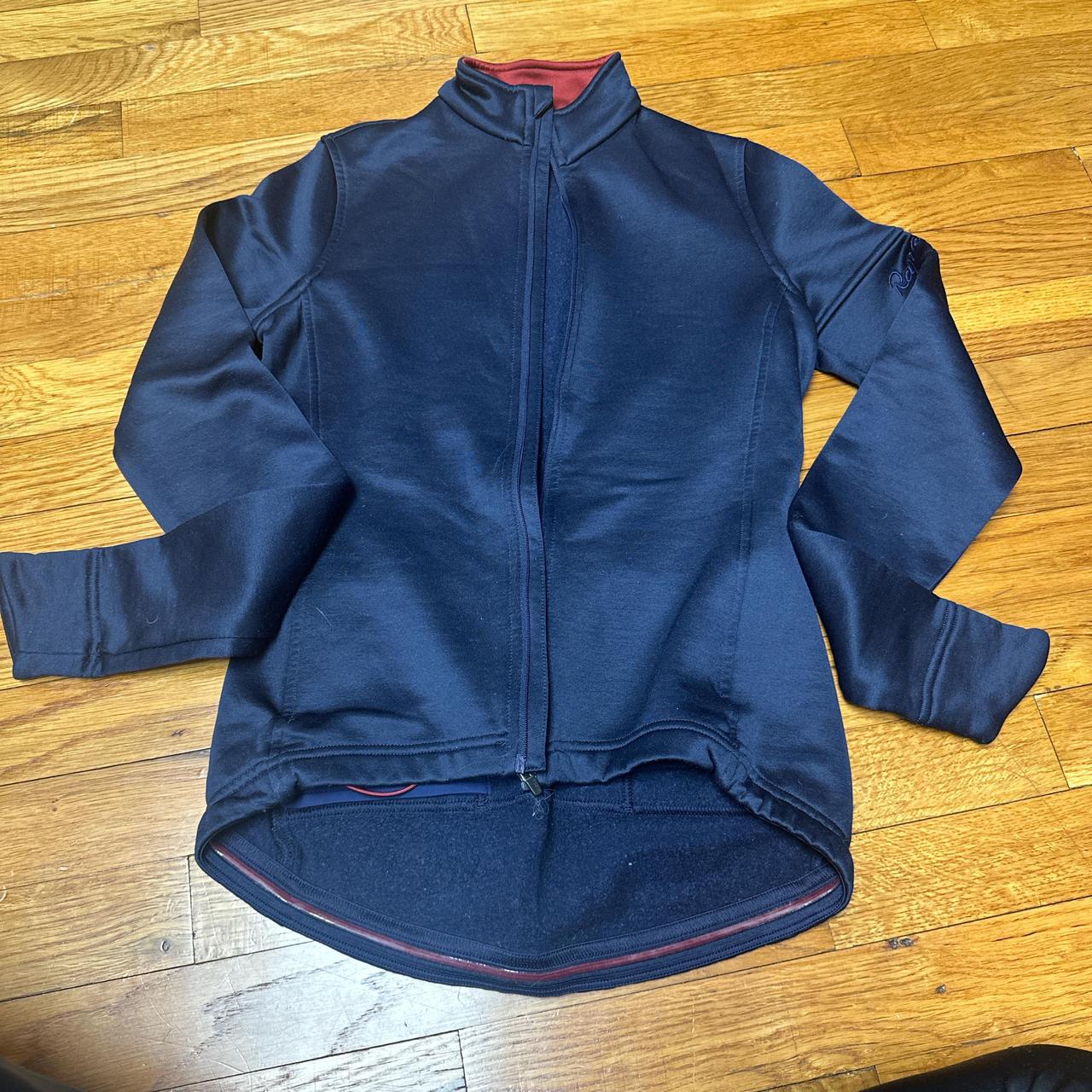 Rapha Women’s winter cycling jersey XS, navy - Depop