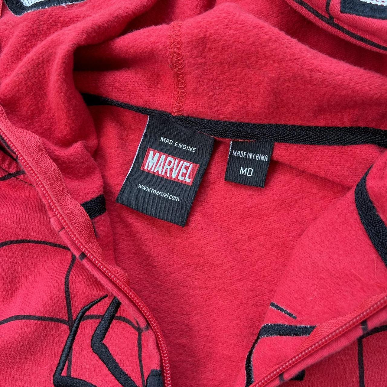 Marvel Mad Engine Spider-Man full zip hoodie with... - Depop