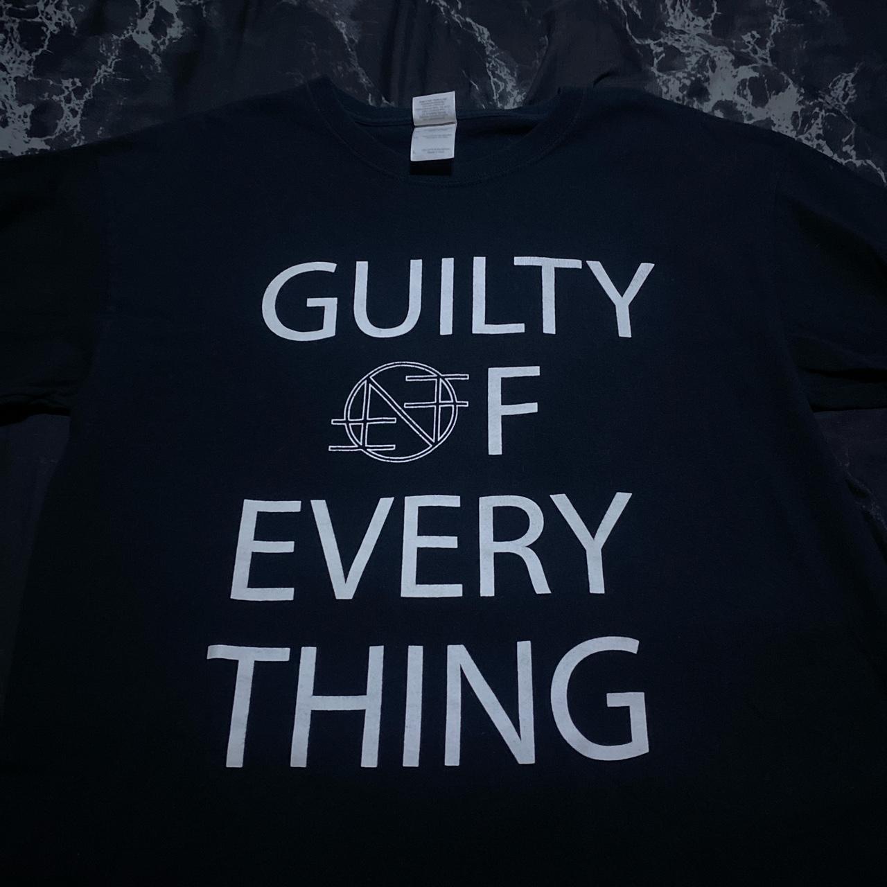 nothing guilty of everything shirt. worn but in good... - Depop