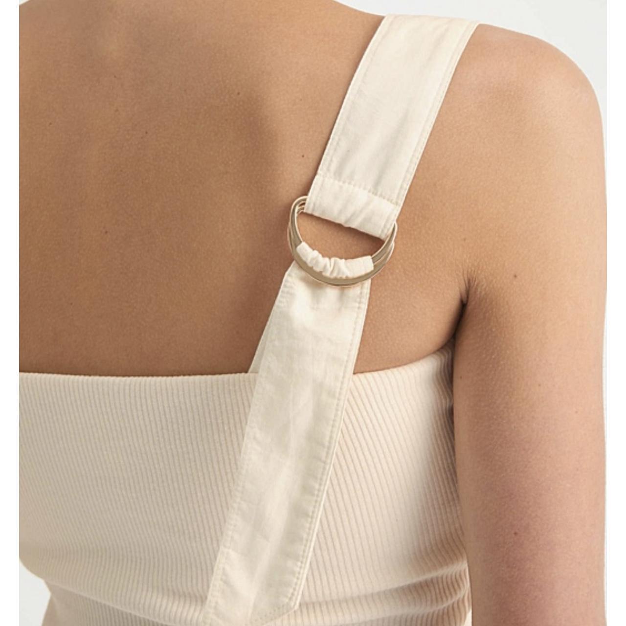 witchery contrast strap top size xxs worn a few... - Depop