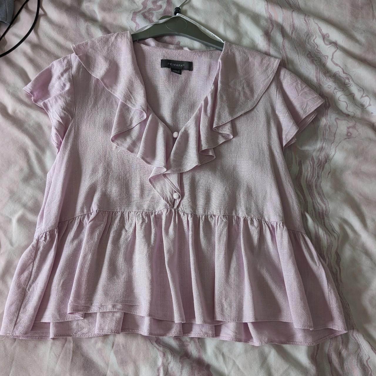 Pink blouse from Primark. Lightweight and airy,... - Depop