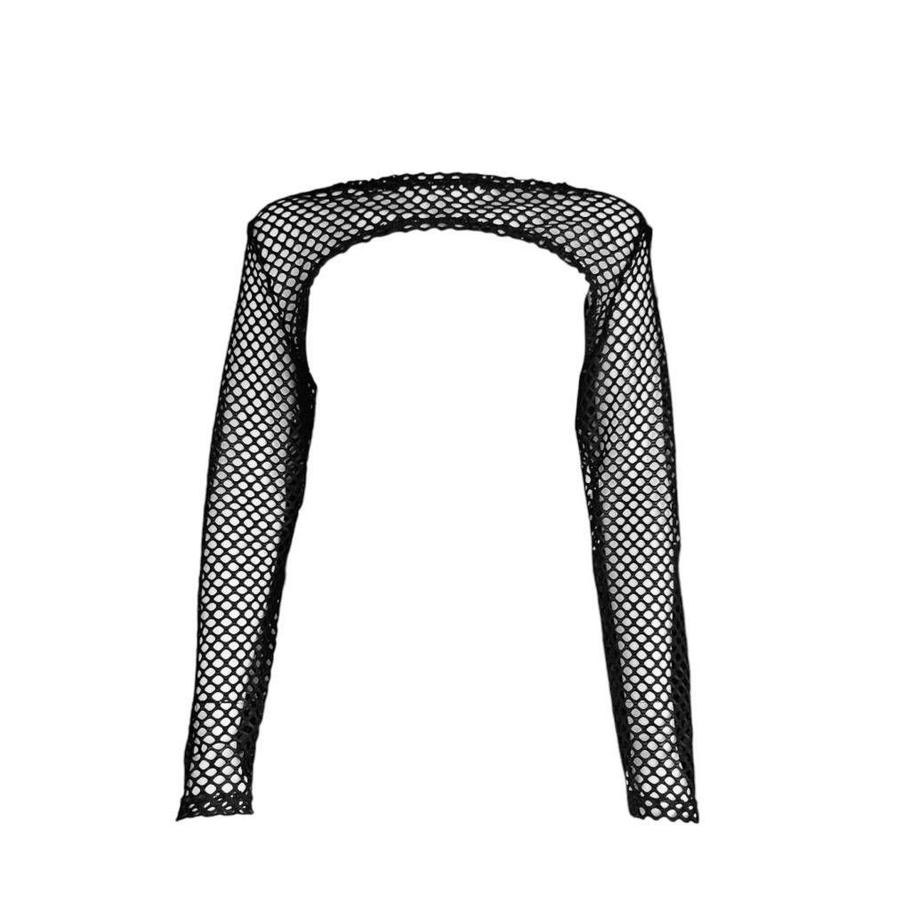 mall goth fishnet shrug FEATURES: sick netted micro... - Depop