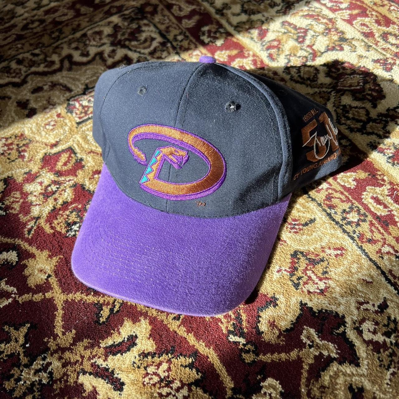 Men's Black and Purple Hat | Depop