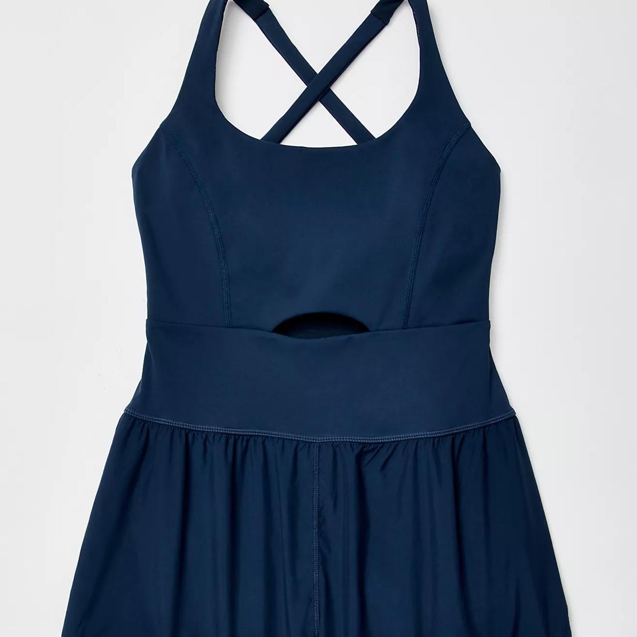 Free People Movement Righteous Runsie in Color Navy... - Depop