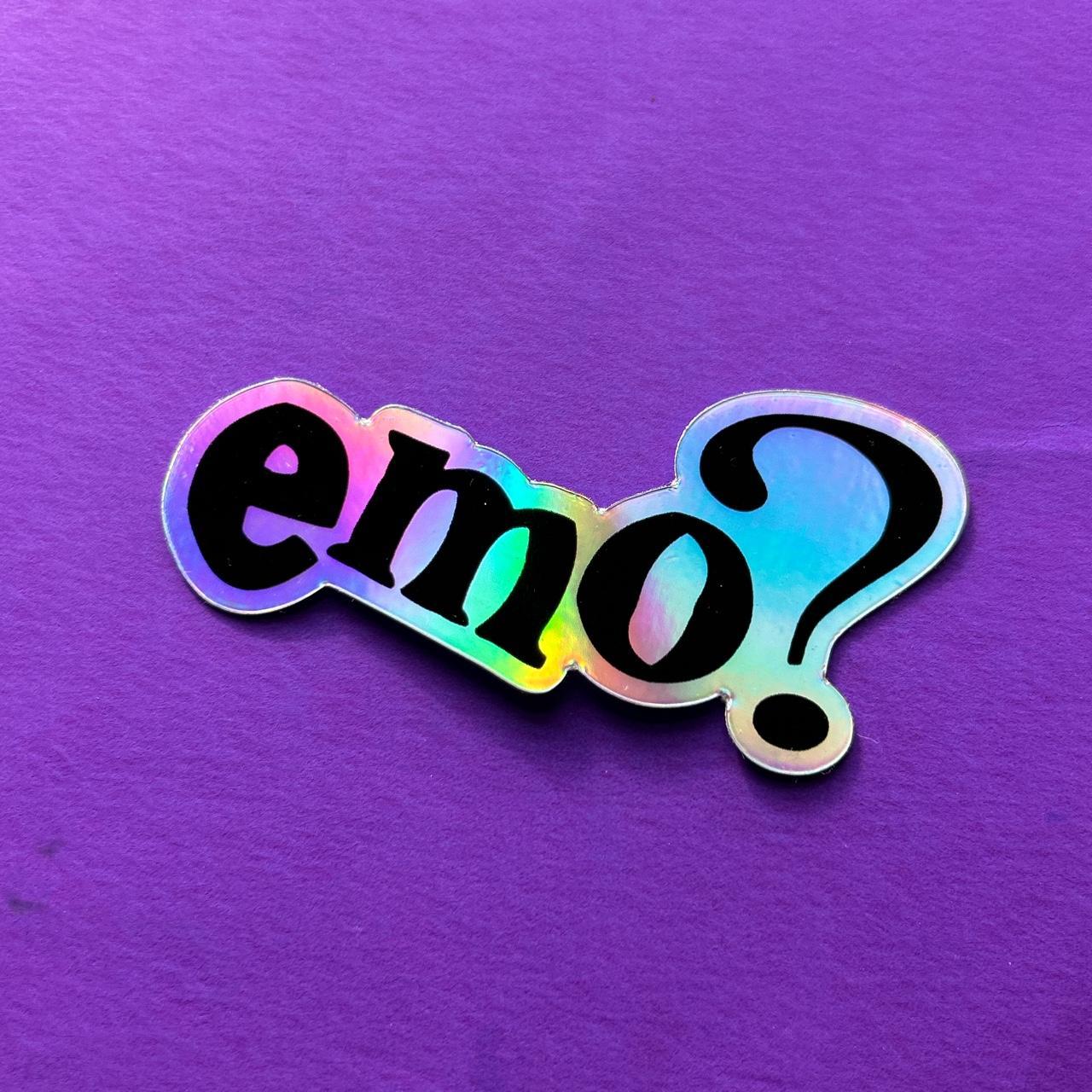 emo sticker 🃏 orignal design! on holographic... - Depop