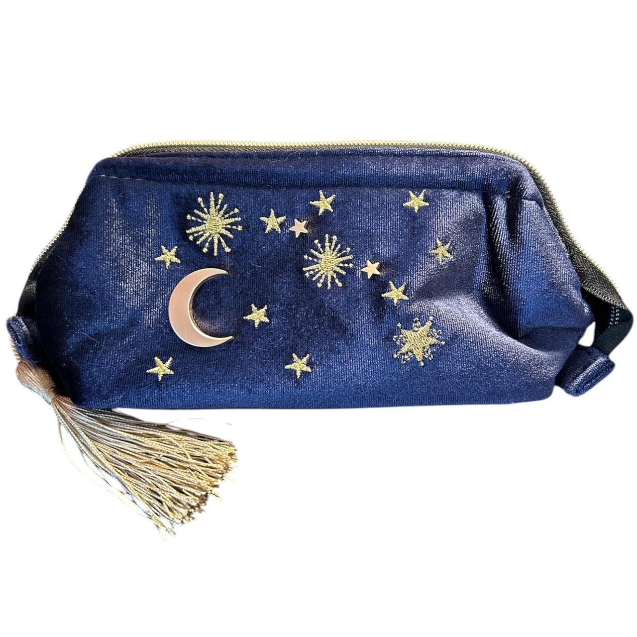 whimsygoth moon and star celestial makeup bag!... - Depop