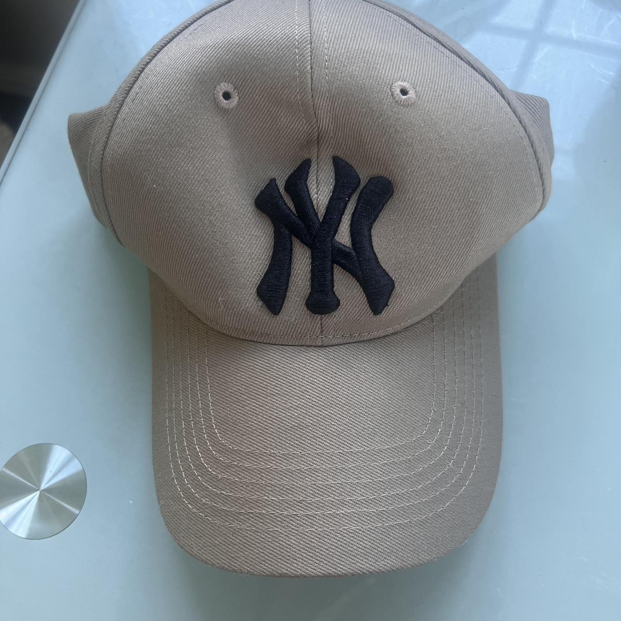 New era 9forty NY beige cap. Not worn, brand new. - Depop