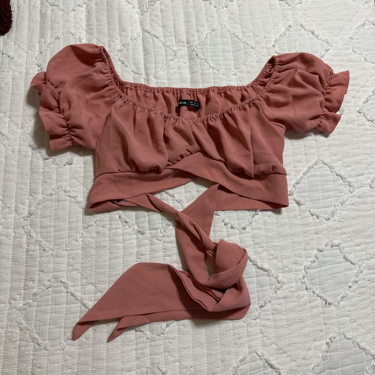 shein pink top, size small - Depop