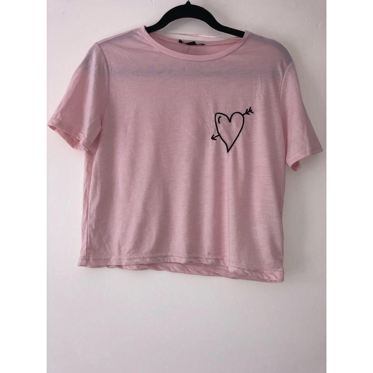 Primark Women's Pink Crop-top | Depop