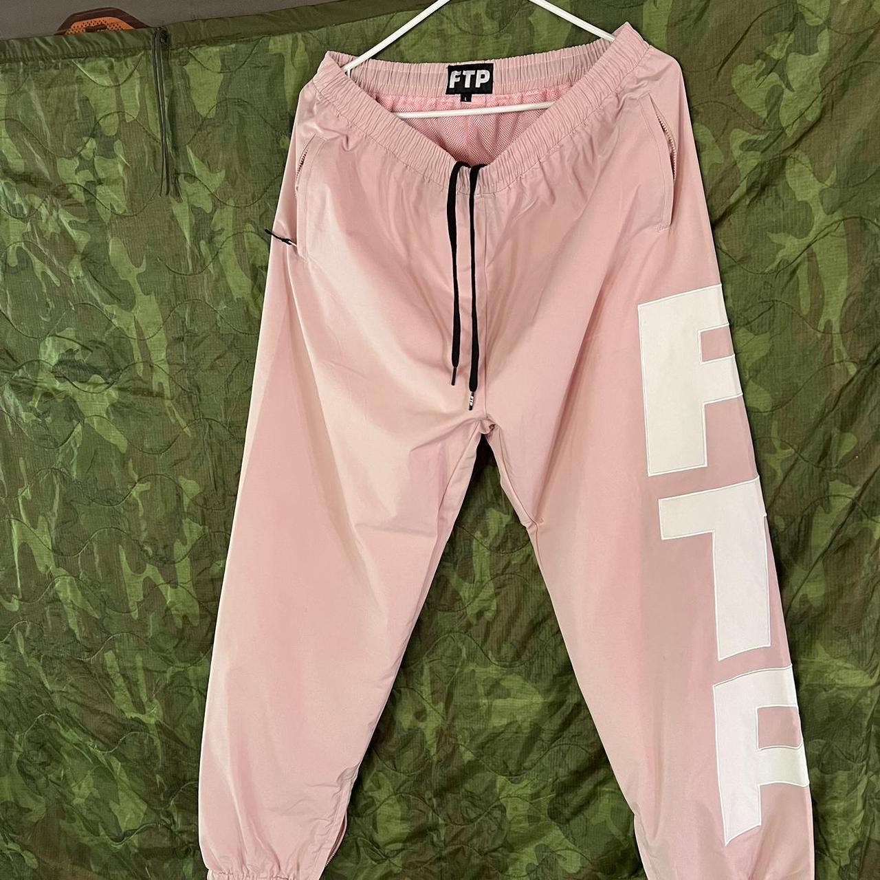 FTP Vertical Track Pants | Pink L 10/10 Worn... - Depop