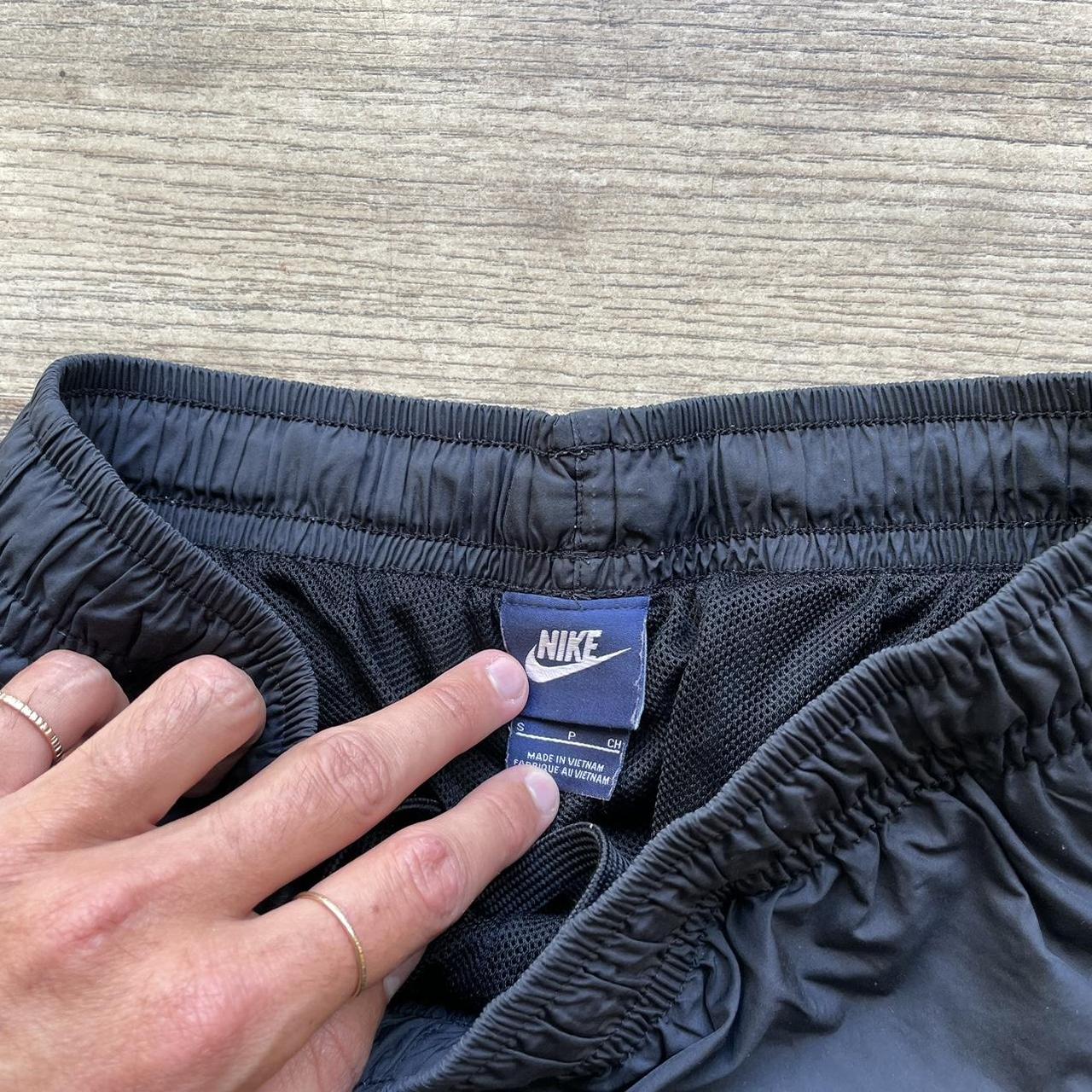 Nike Shell Tracksuit Bottoms Joggers in Black Size... - Depop